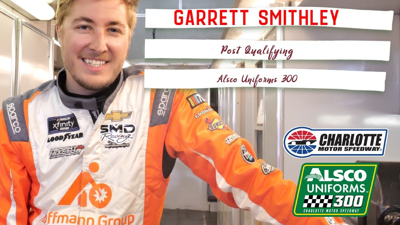 Garrett Smithley Post Qualifying Alsco Uniforms 300
