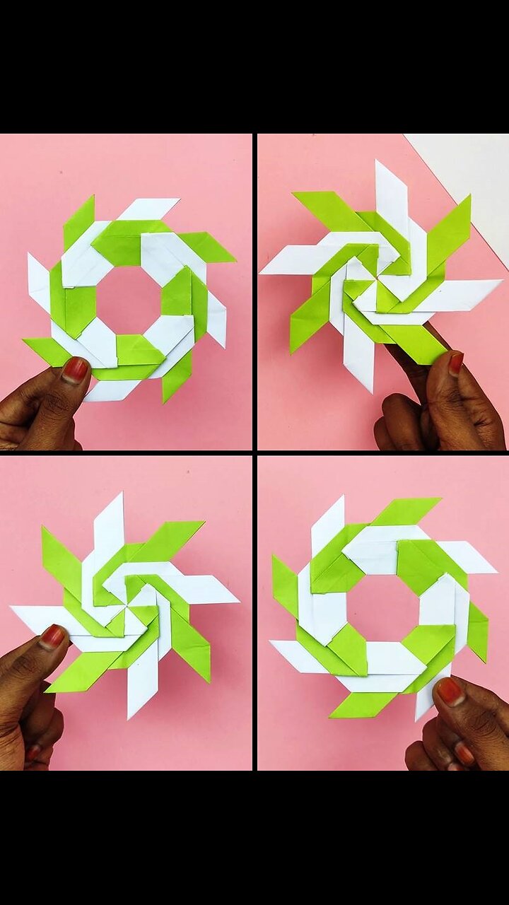 How to make transforming paper ninja star🥷🥷 DIY handmade paper crafts ...