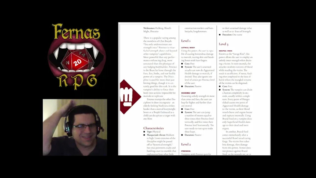 VtM v5 - Potência