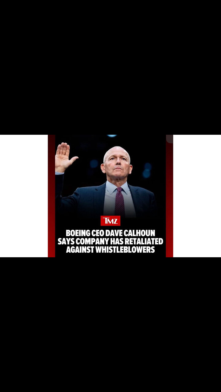 BREAKING: BOEING CEO DAVE CALHOUN SAYS COMPANY HAS RETALIATED AGAINST ...