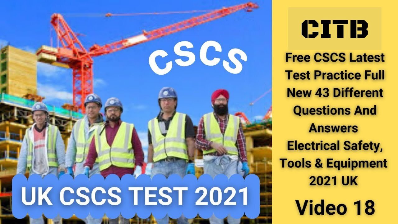 Free CSCS Test Practice Full 43 Questions And Answers 2021 UK ...
