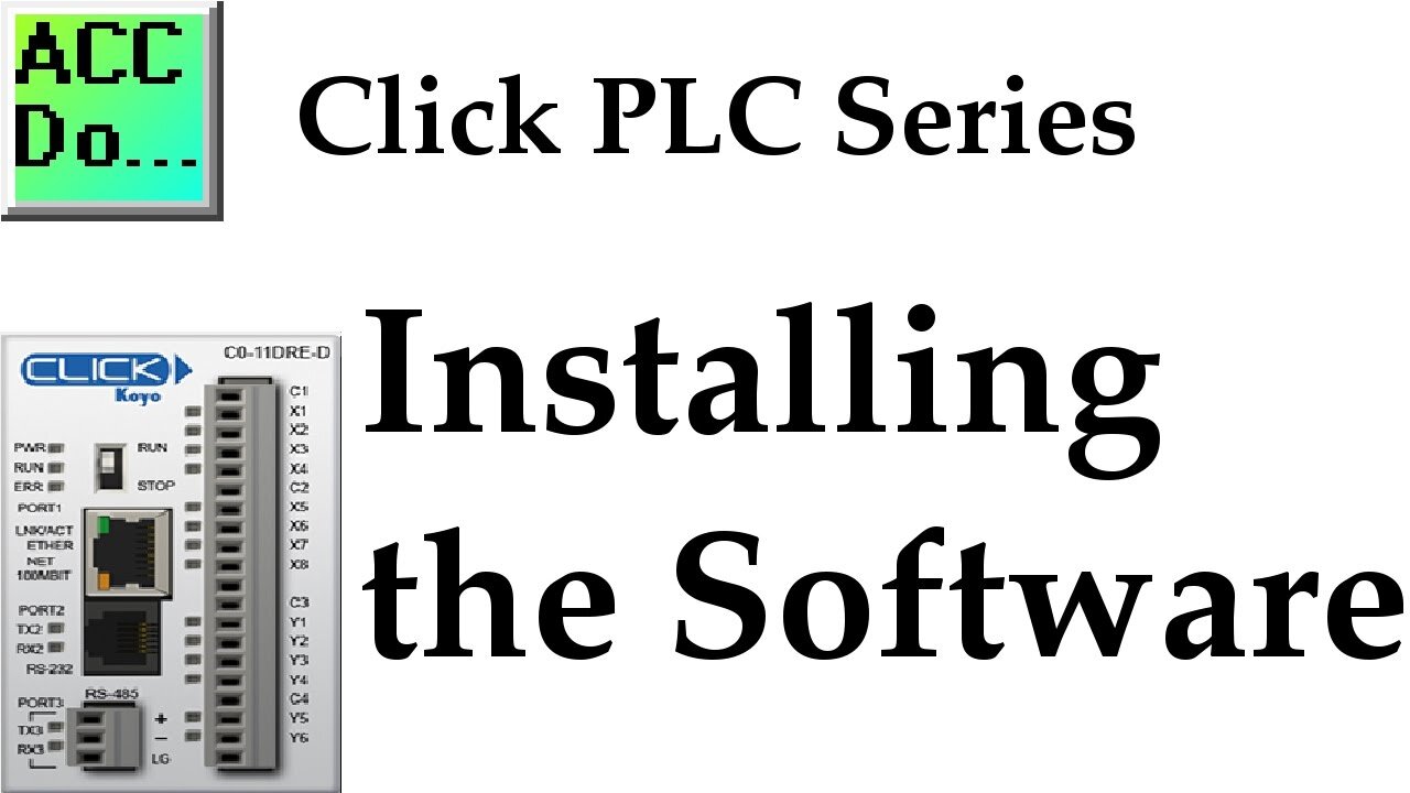 Click PLC Installing the Software