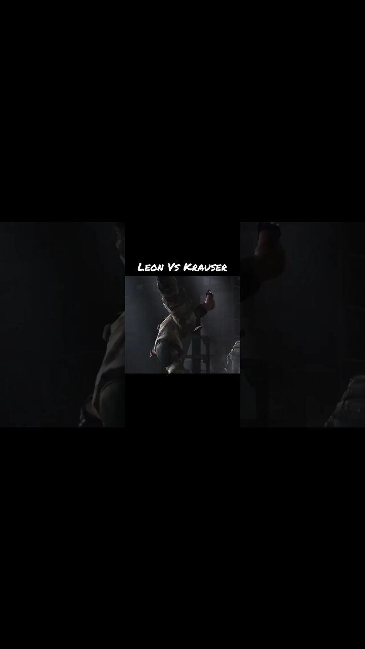 Leon Vs Krauser QTE Fight | Resident Evil 4 #residentevil4 #gaming #shorts