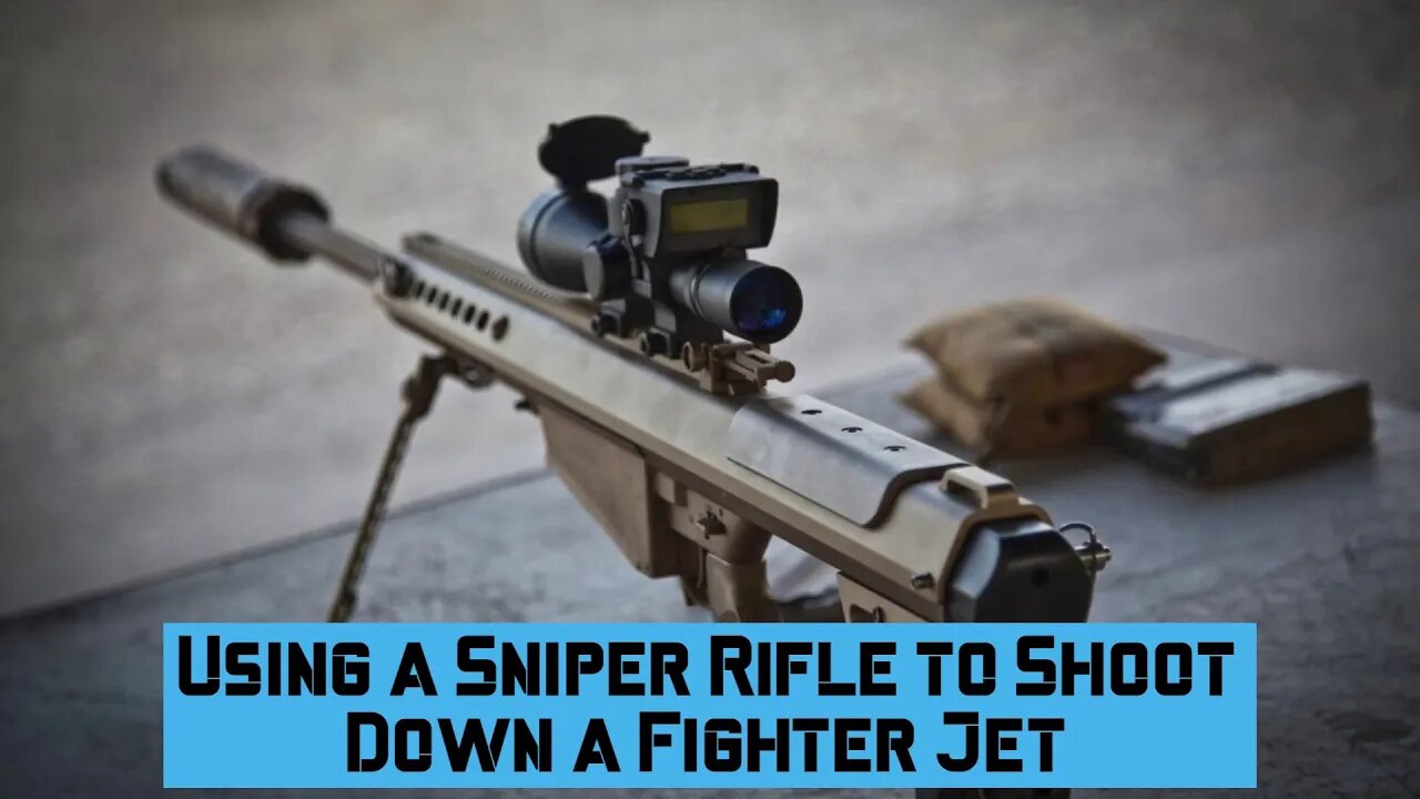 Using a Sniper Rifle to Shoot Down a Fighter Jet #sniper #f22 #f35 # ...
