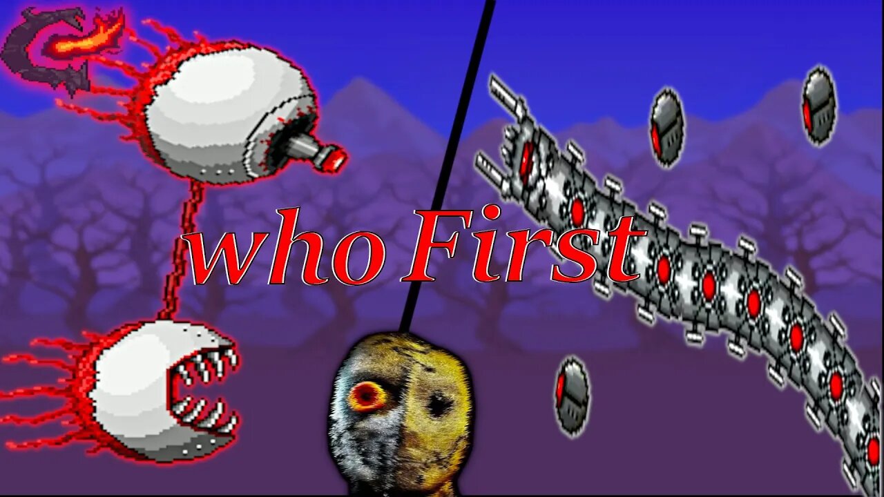 taking on the Twins and the Destroyer who going down first terraria ...