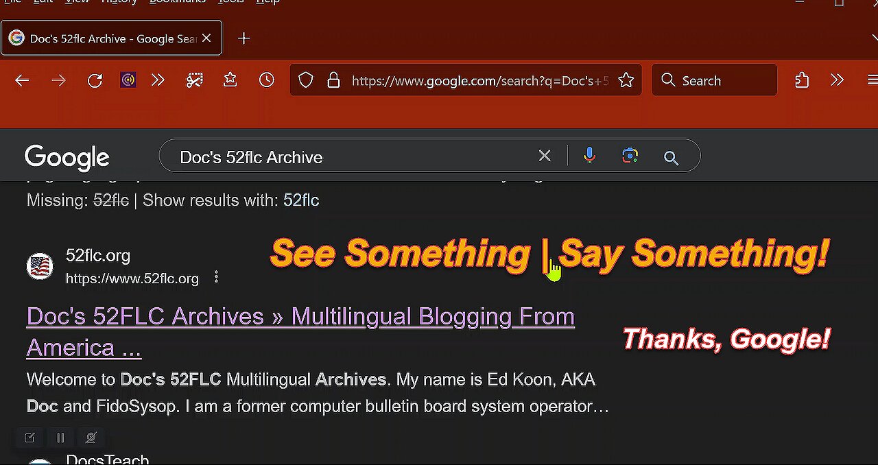 See Something - Say Something!