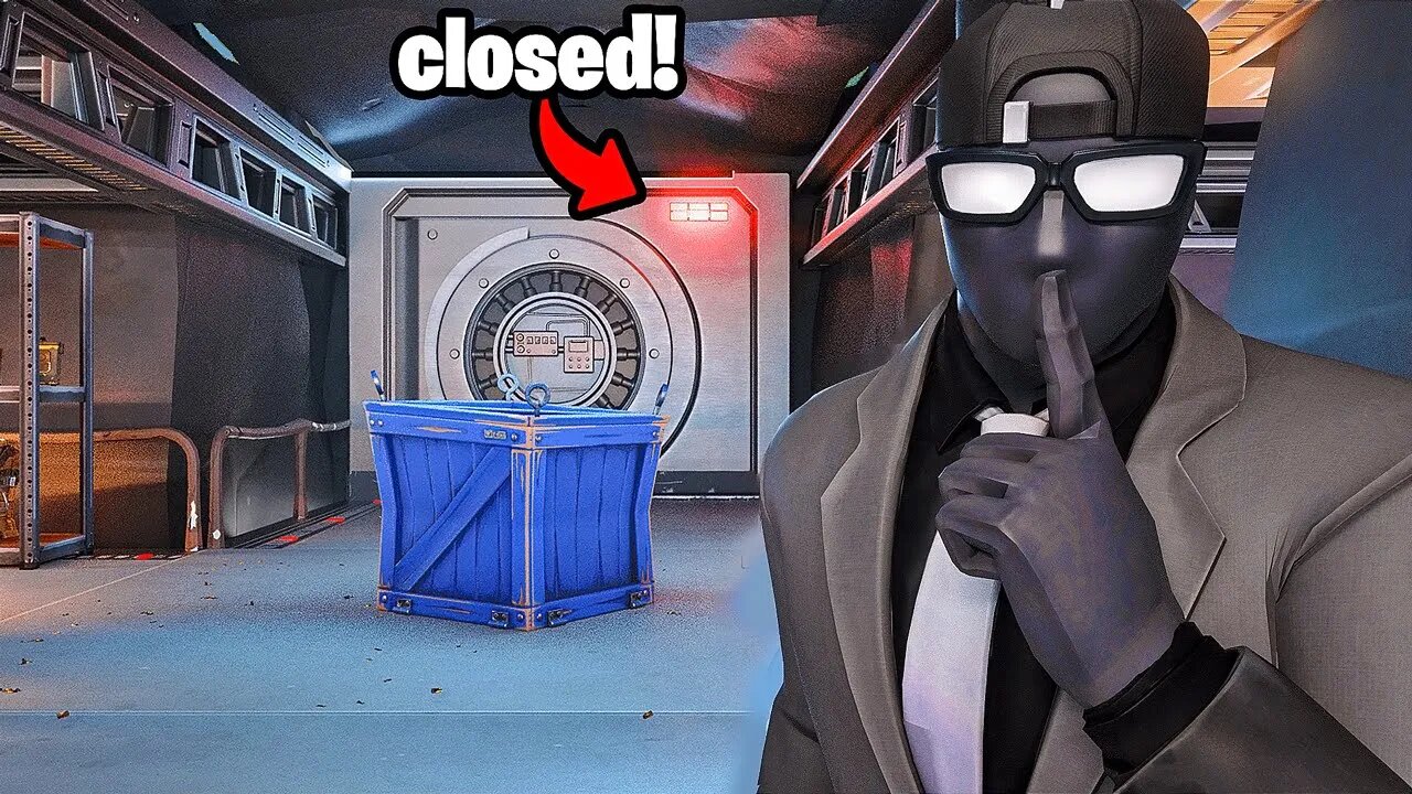 Fortnite But Staying Inside The Grotto Vault With No Keycard All Game