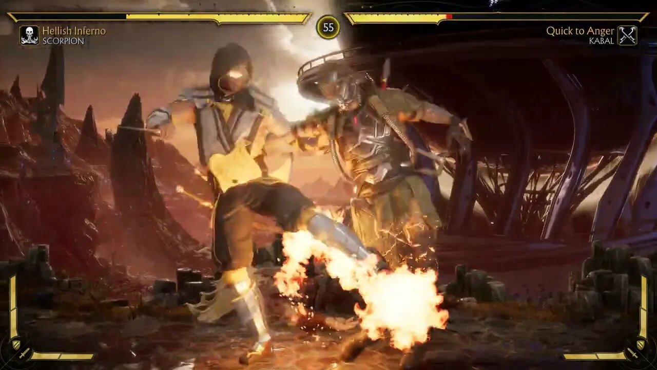 Mortal Kombat 11: Scorpion (Hellish Inferno) vs Kabal (Quick to Anger ...