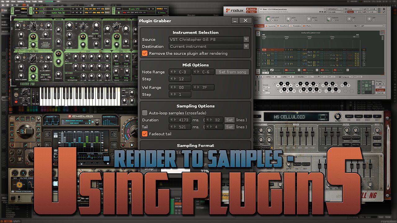 Using Plugins - Render To Samples