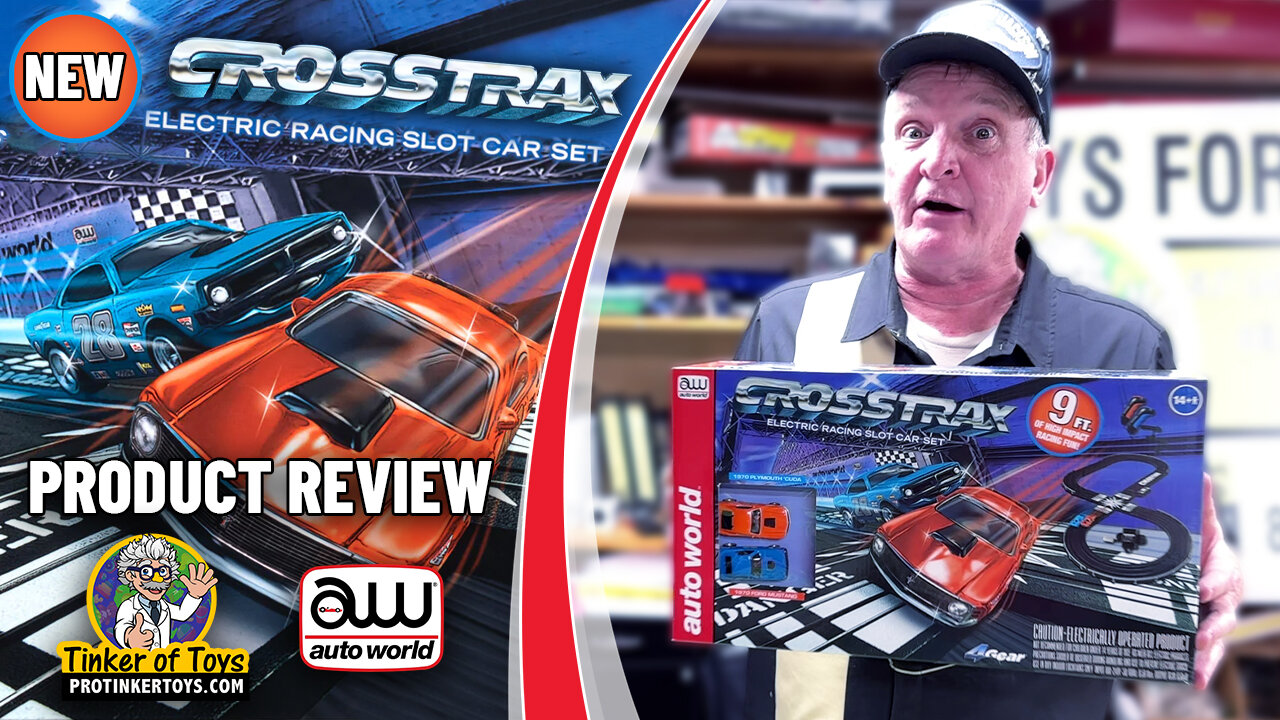 Get Started with Slot Car Racing - CrossTrax Road Course 9' Slot Car ...