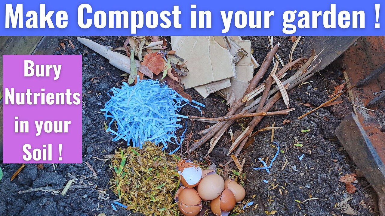 What you can Bury in the garden to improve the soil - Turn your garden ...