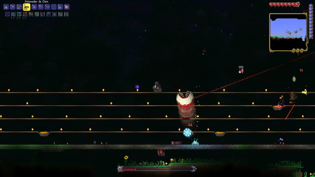 Terraria O boss caverinha