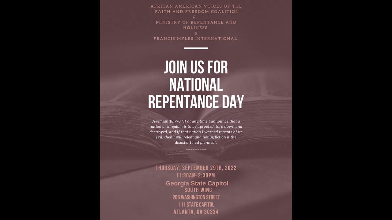 GA National Repentance Day 09-29-2022