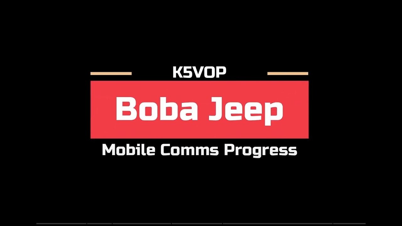 Progress on my Boba Jeep XJ Mobile EmComm
