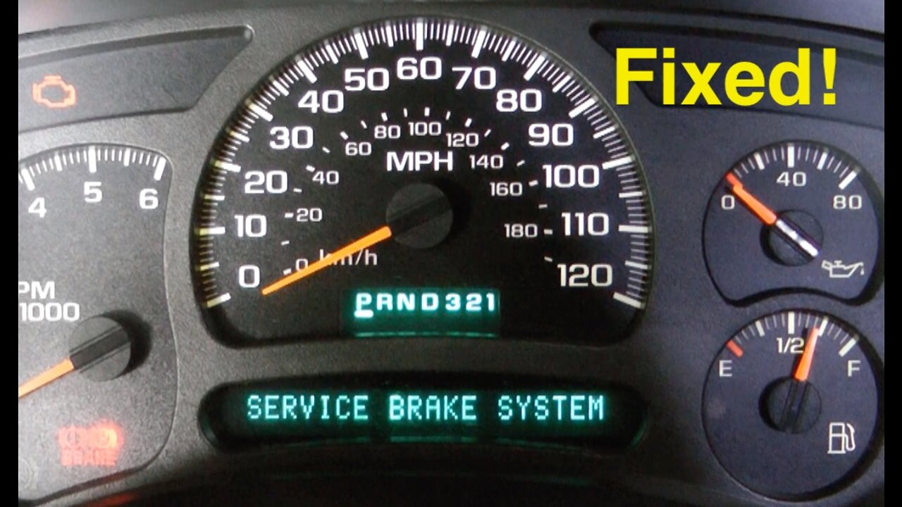 Service Brake System fix - GM Chevy GMC Cadillac EBCM Electronic Brake ...