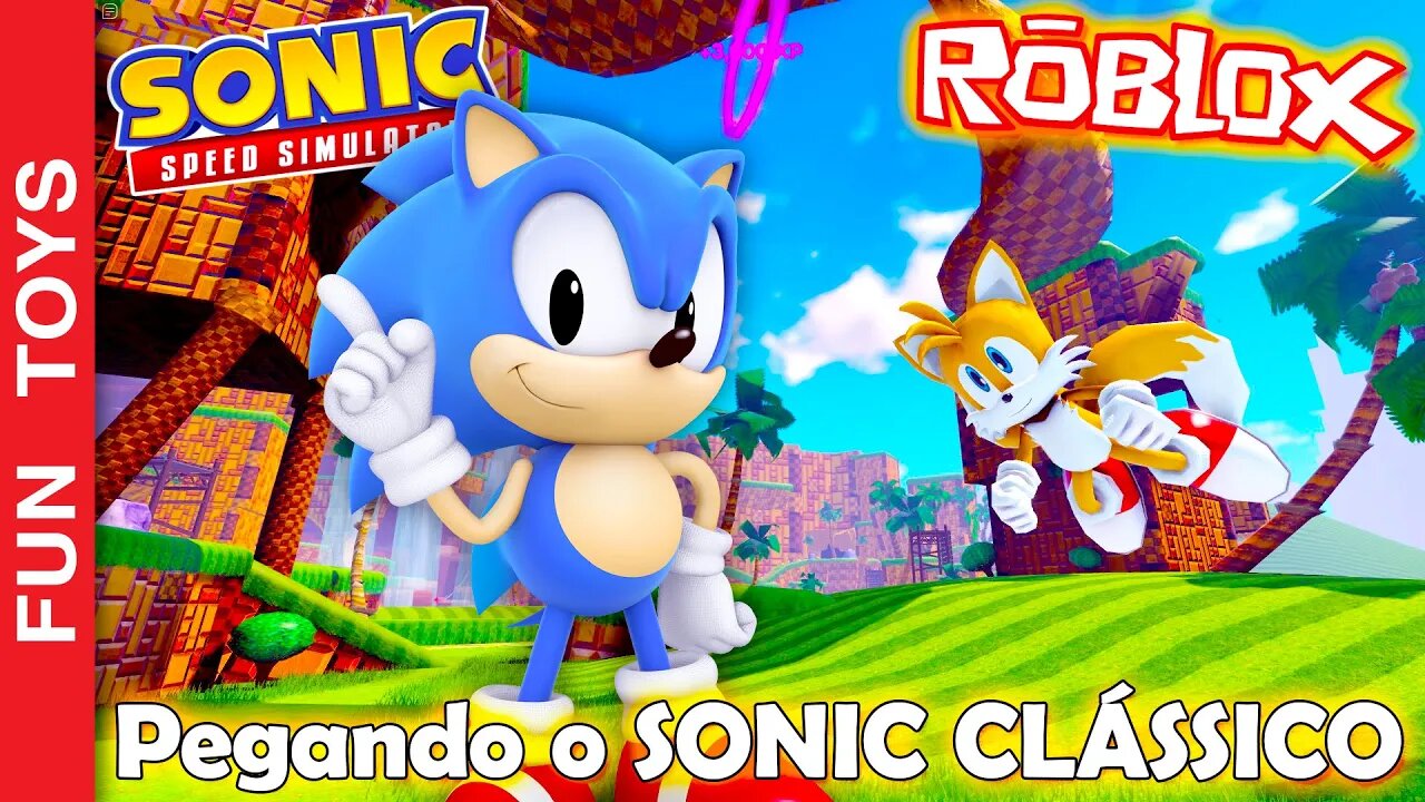 O SONIC CLÁSSICO no Roblox ficou MUITO IRADO!!! Veja como eu peguei ele ...
