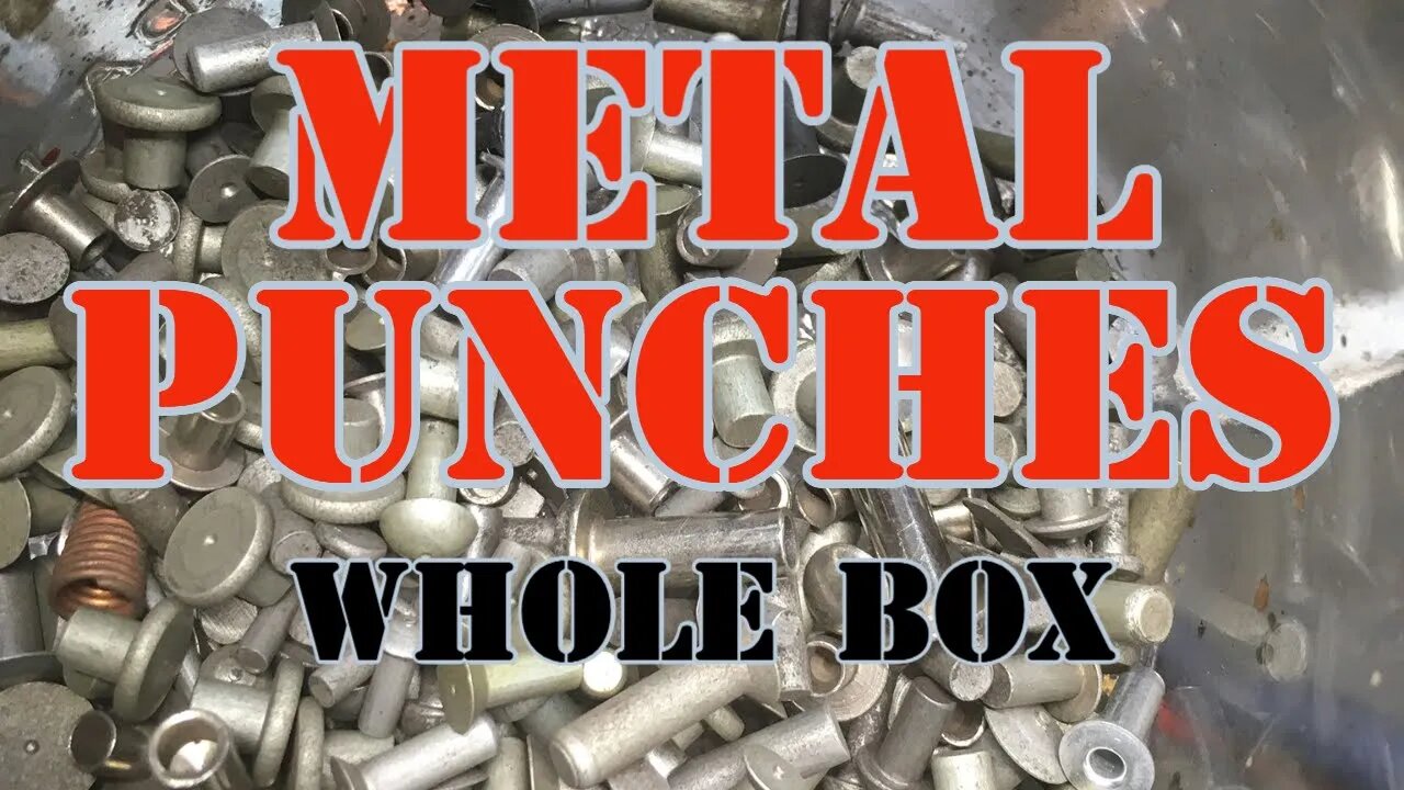 Punches a Whole Box of Punches - Metal Punches