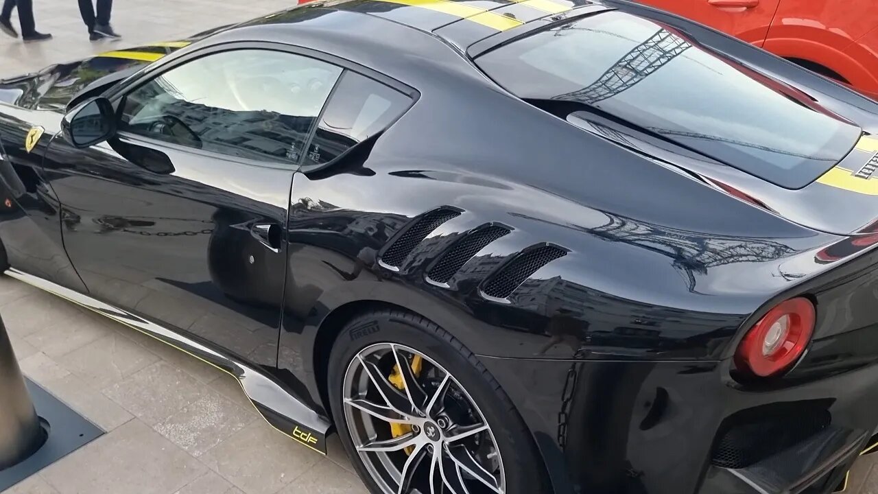 Brutal Ferrari F12 TdF in Black / yellow and clear carbon Tailor Made 👌 ...