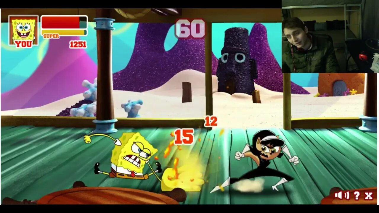 Kitty Katswell VS SpongeBob SquarePants In A Nickelodeon Super Brawl 2 ...