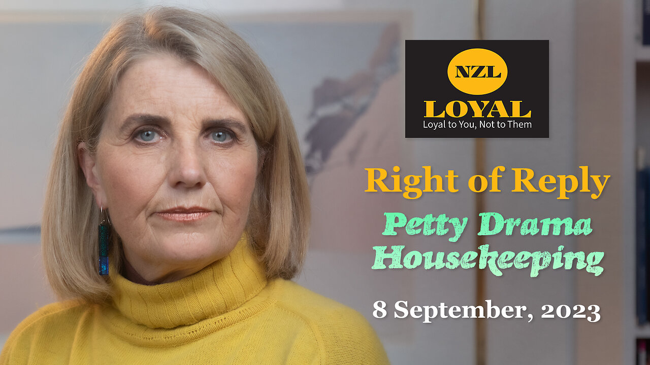 Right Of Reply - Petty Drama Housekeeping