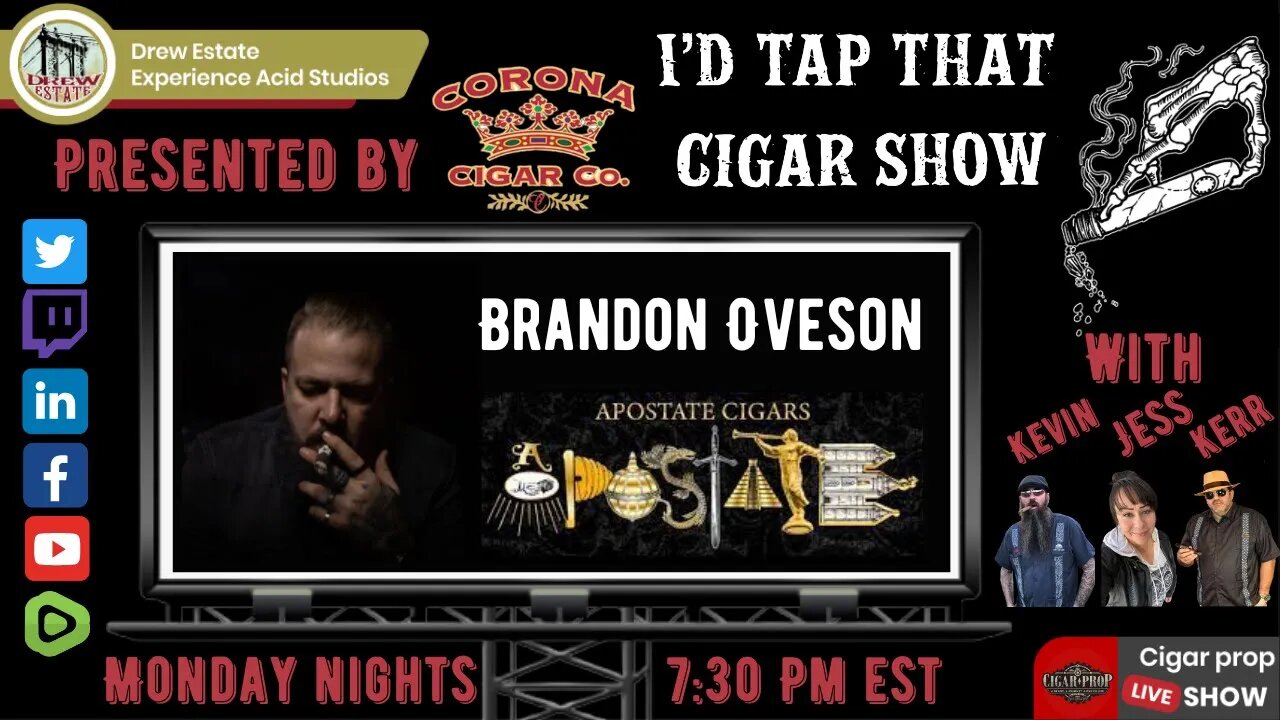 Brandon Oveson of Apostate Cigars, I'd Tap That Cigar Show Episode 189