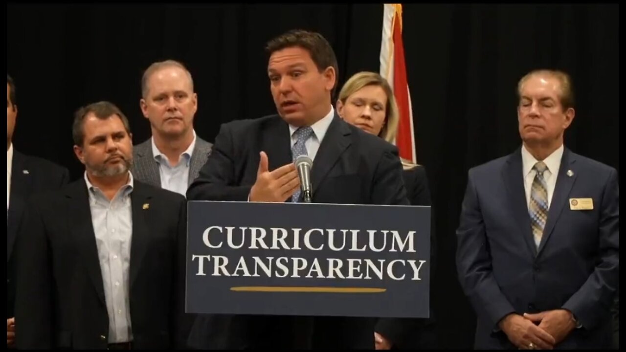 Gov DeSantis: Parents Have a Fundamental Role To Be Involved In The ...