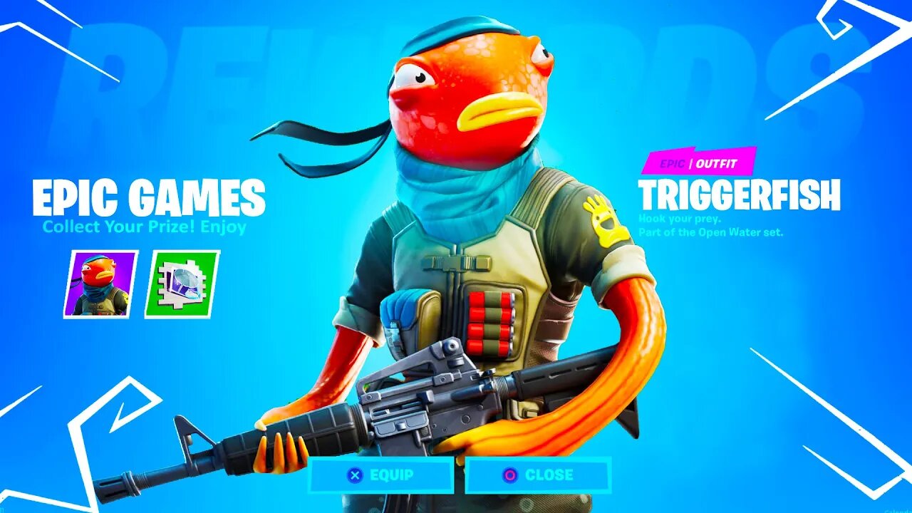 How To Get The *NEW* "TRIGGERFISH" Skin In Fortnite!... (New Fishstick ...