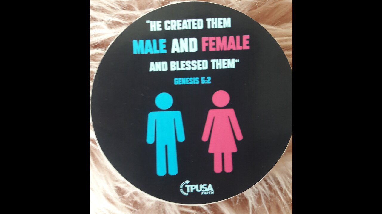GOD made male and female. Gen 5:2