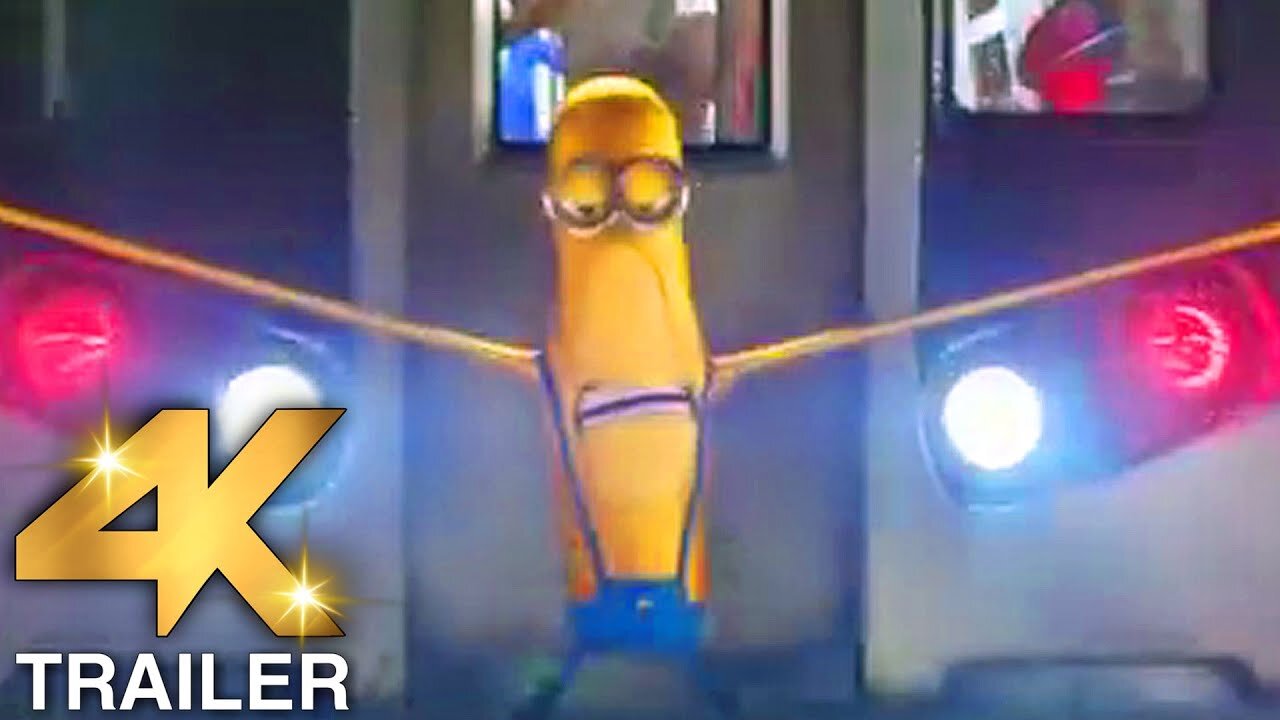 DESPICABLE ME 4 "Mega Minion Tim Stops Train Scene" Trailer (4K ULTRA ...