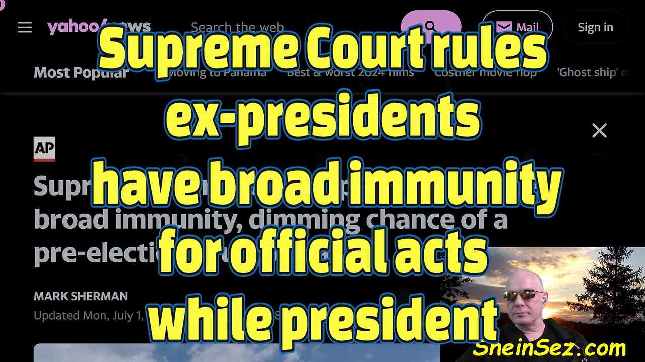Supreme Court rules ex-presidents have broad immunity for official acts ...