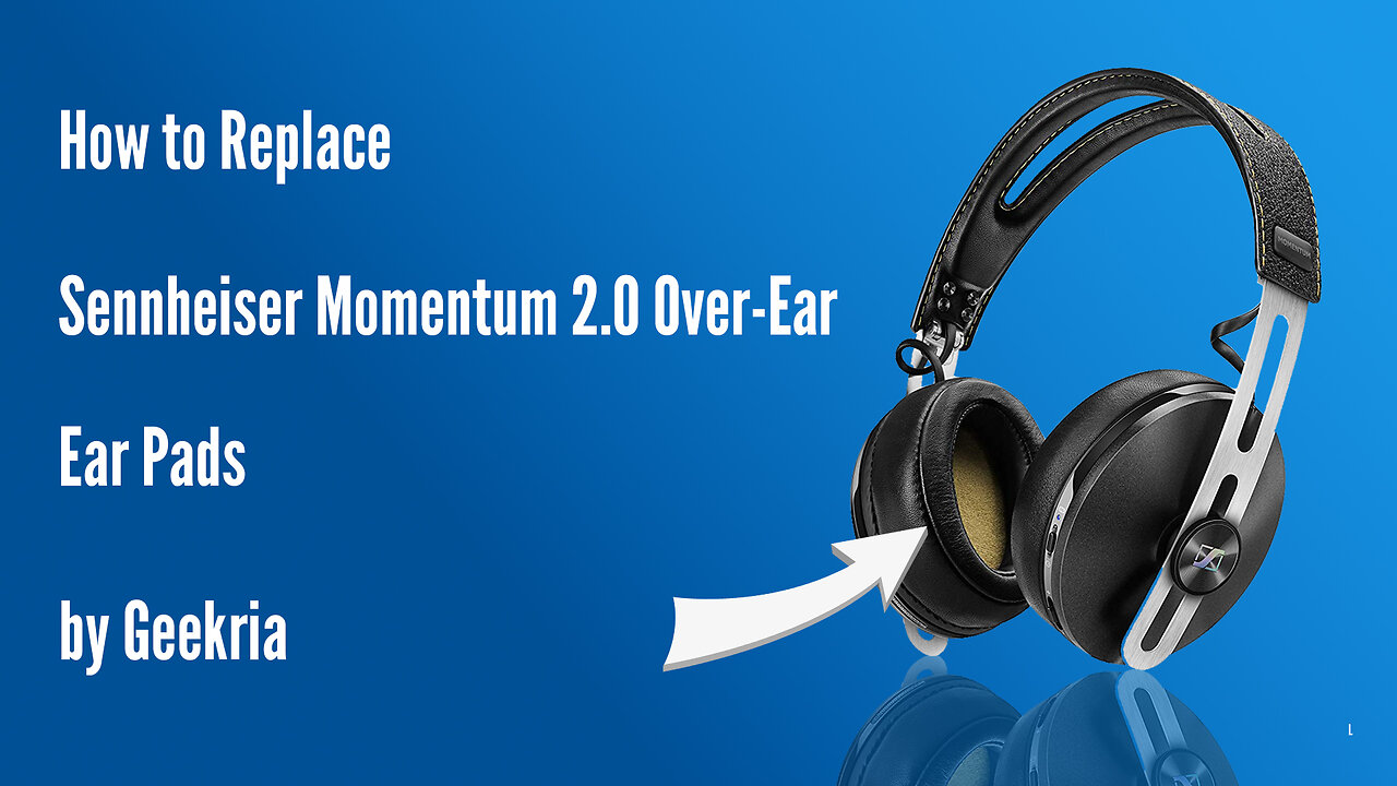 How to Replace Sennheiser Momentum 2.0 Over-Ear Headphones Ear Pads ...