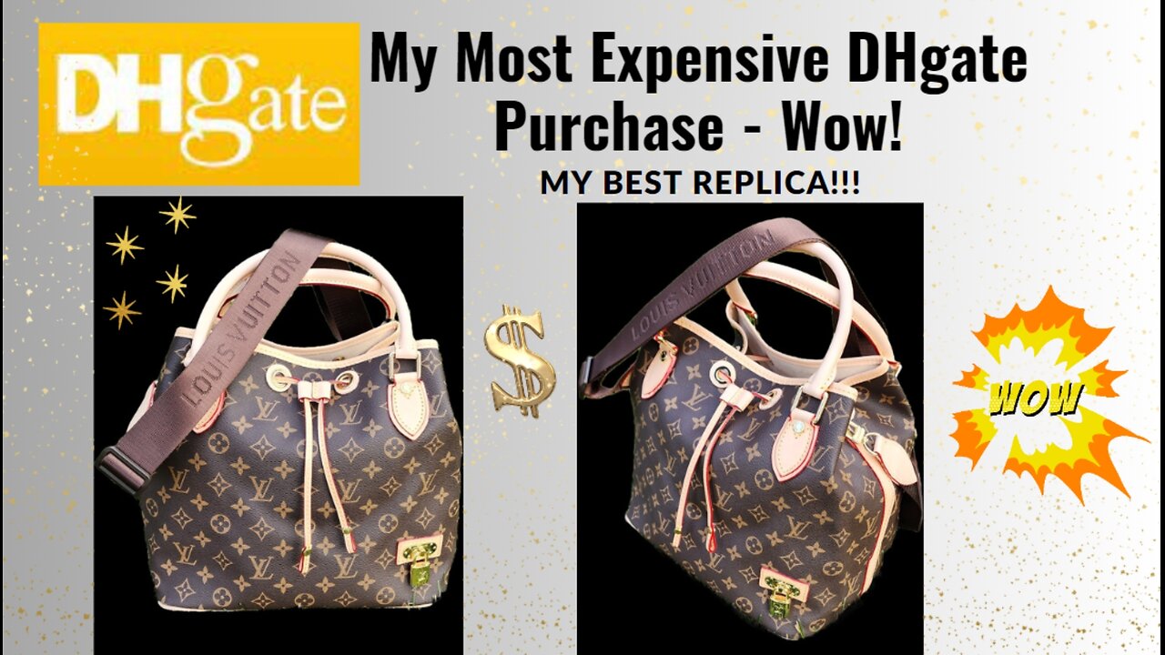 DHgate Unboxing & Review- Louis Vuitton Style Neo Bucket Bag Dupe ...