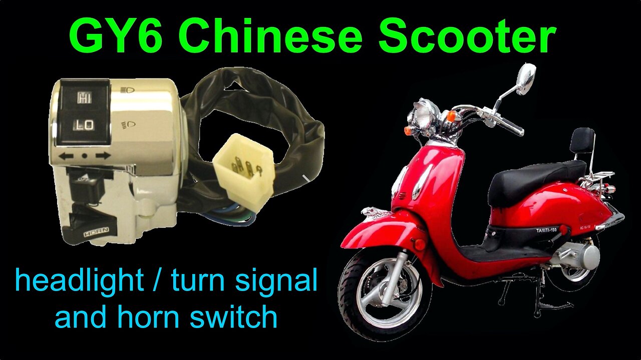 Turn signal/headlight/horn switch replacement on a 150cc GY6 Chinese ...