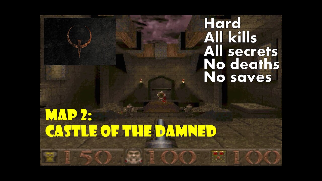 Quake (1996): Episode 1 — Dimension of the Doomed: Map 2 (E1M2 ...