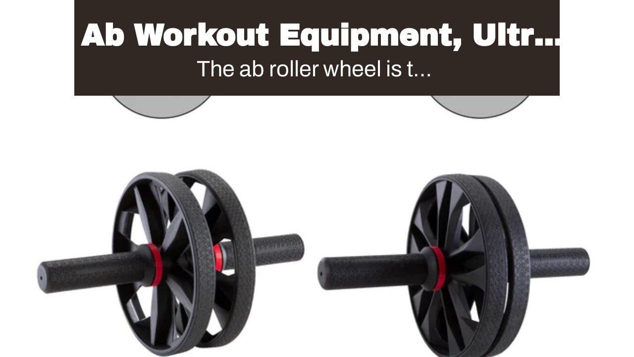 Ab Workout Equipment, Ultra Ab Roller Wheel Kit, Large Ab Roller with ...