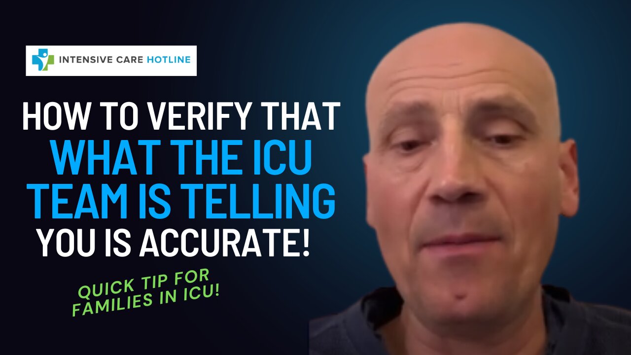 How To Verify That What the ICU Team is Telling You is Accurate! Quick ...