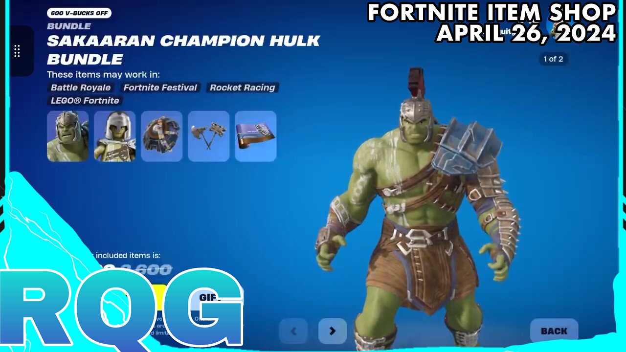 “NEW” THOR RAGNAROK SKINS ARE HERE! FORTNITE ITEM SHOP (April 26, 2024)