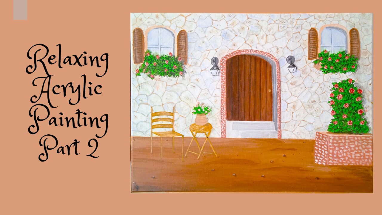MAGICAL STONE HOUSE COMING TO LIFE! | Acrylic Painting Tutorial Part 2 ...