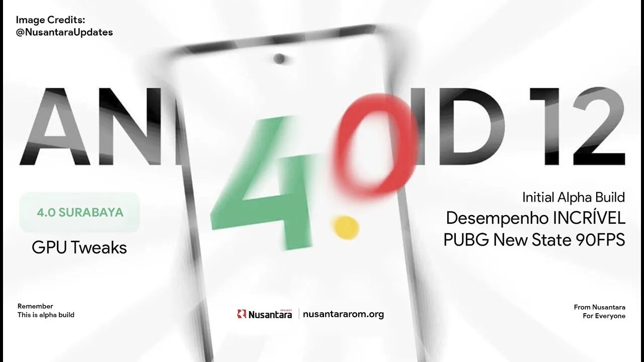 Nusantara Project v4.0 Surabaya | Android 12 | OTIMIZAÇÕES NA GPU, PUBG ...