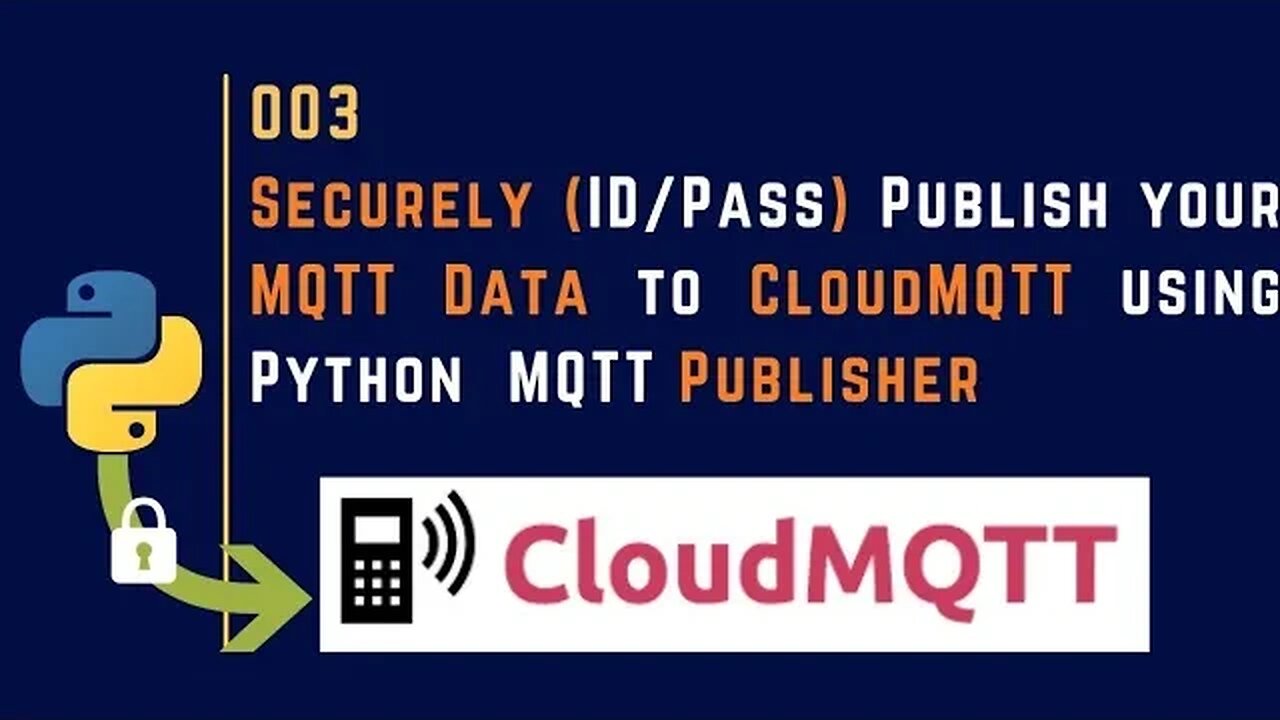 003 Securely Publish Your Mqtt Data To Cloudmqtt Using Python Mqtt