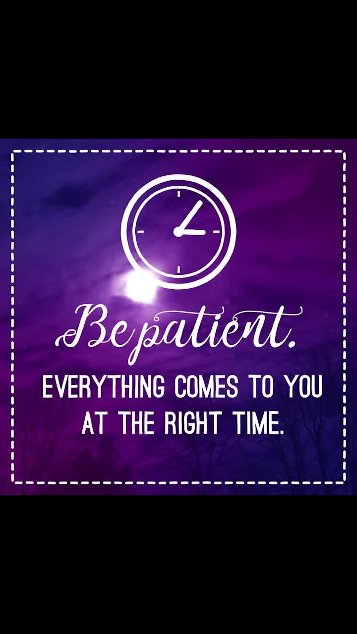Be patient [GMG Originals]