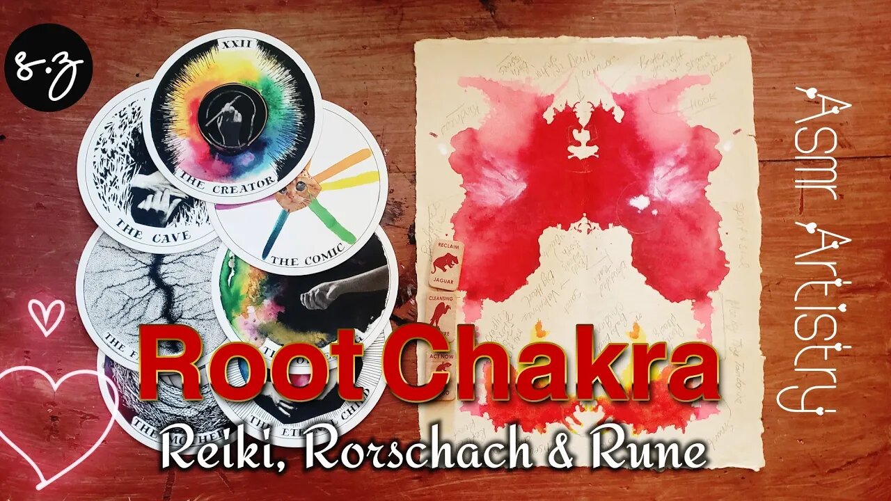 Root Chakra, Meditative message & Mind massage (ASMR, Rorschach, Runes ...