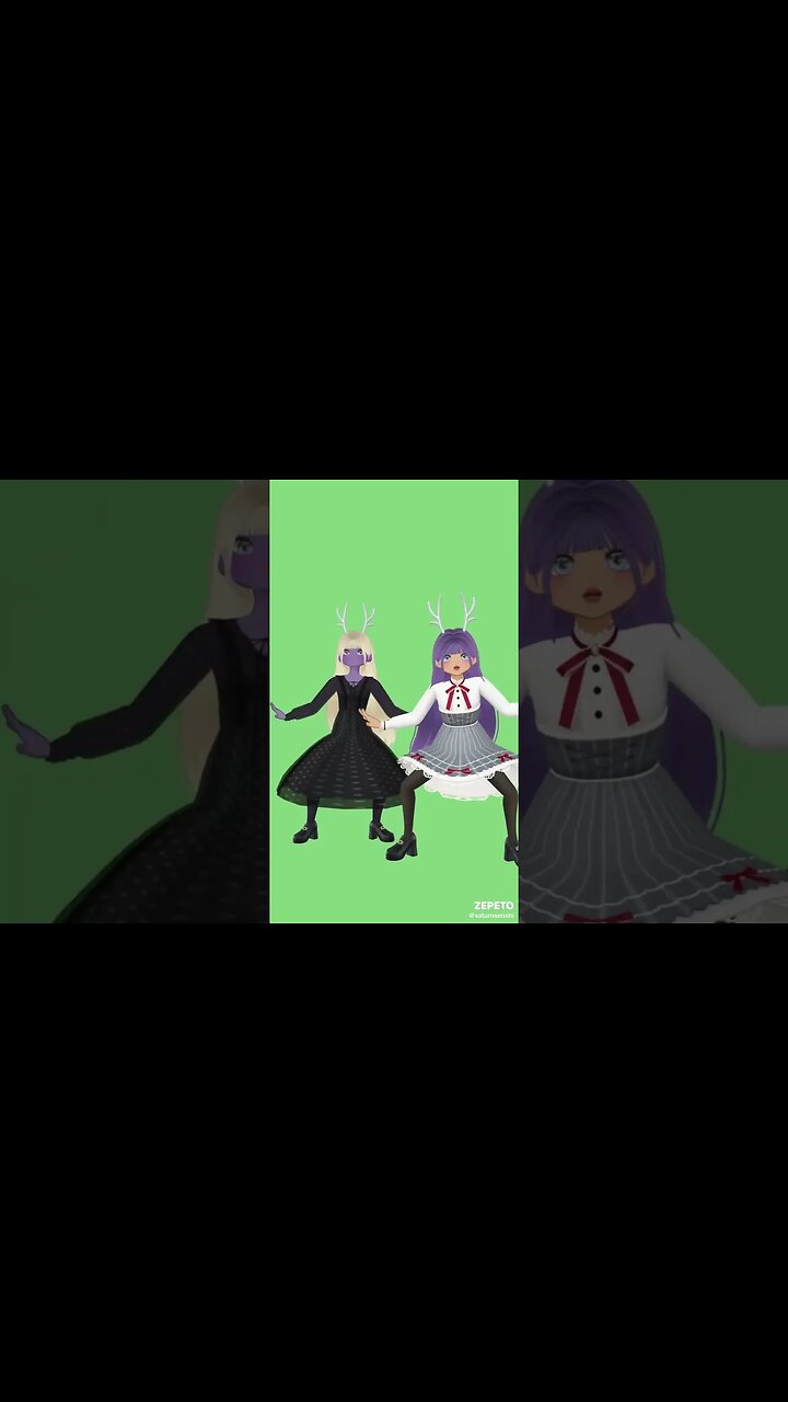 🦌Wendigo VTuber dances with her Alter Ego💀 #vtuber #vtuberen # ...