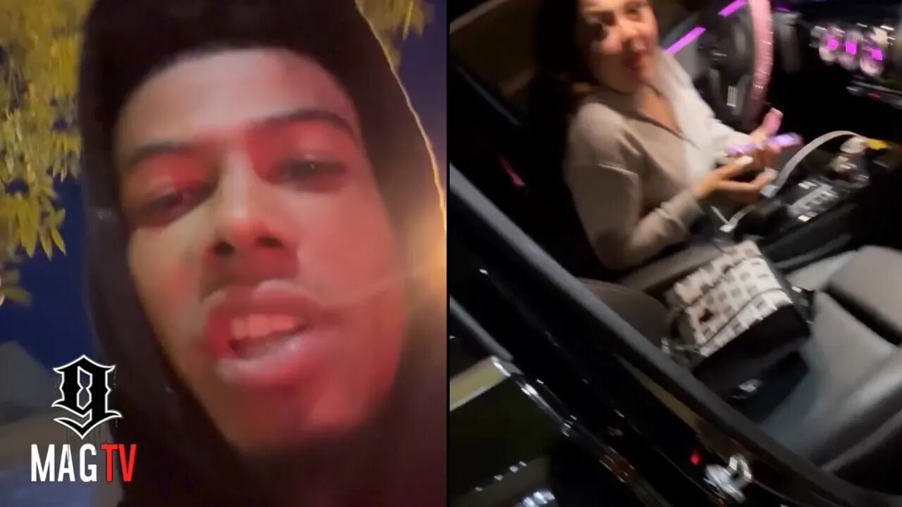 Blueface "BM" Jaidyn Alexis Picks Him Up From Jail After His Release On ...