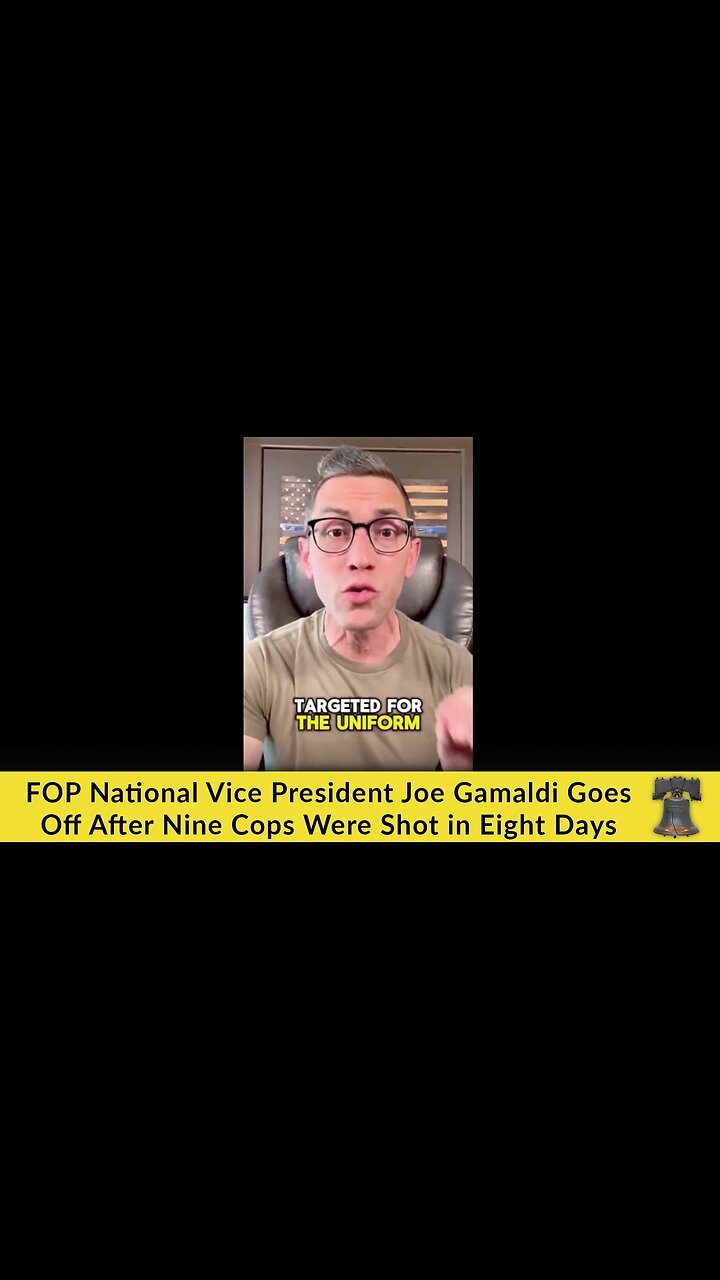 FOP National Vice President Joe Gamaldi Goes Off After Nine Cops Were ...