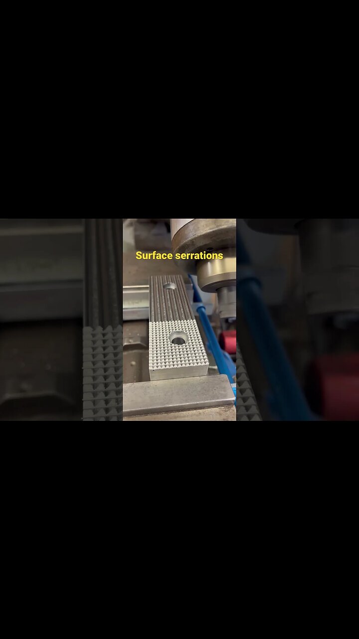 Making straight line surface serrations on a part #machining #machinist ...