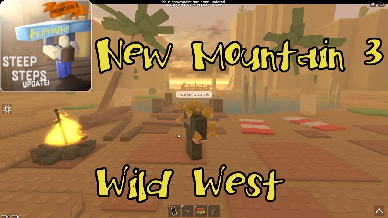AndersonPlays Roblox [NEW MOUNTAIN] STEEP STEPS - New Wild West ...