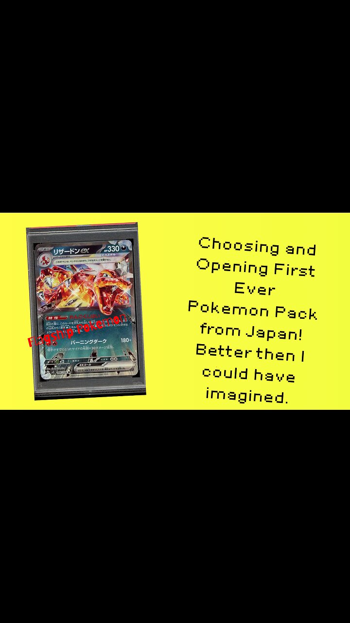 Opening ordering first Japanese Pokemon pack-Too GOOD to be scripted ...