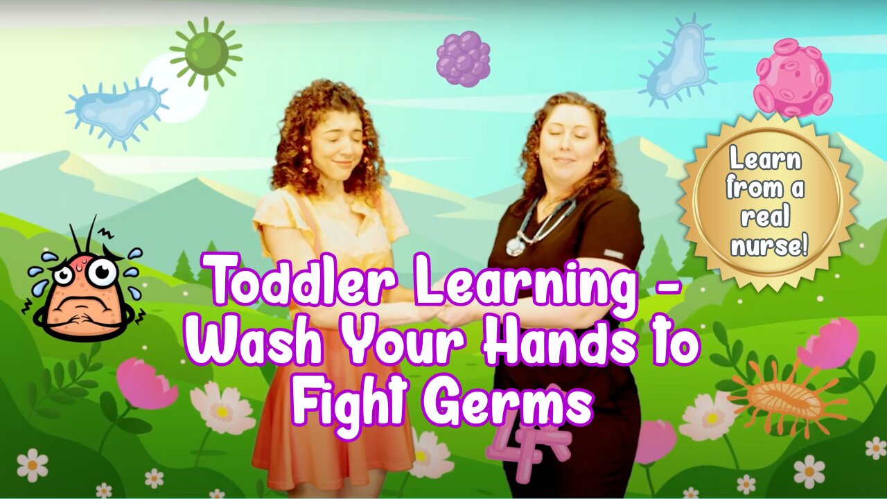 Washing Hands Song | Miss Sunshine Learns About Germs From A Nurse ...