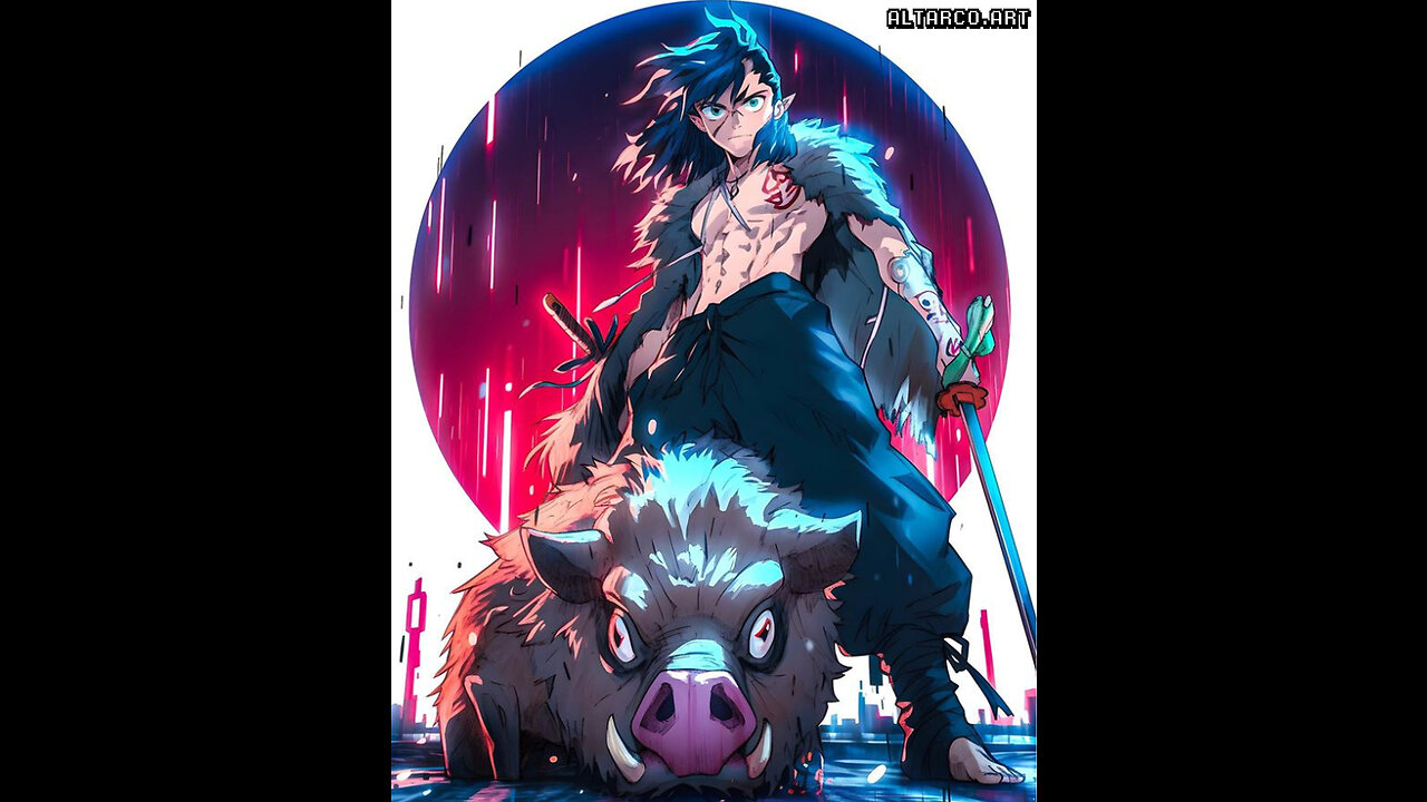 Demon Slayer Boar Blade Animation work flow